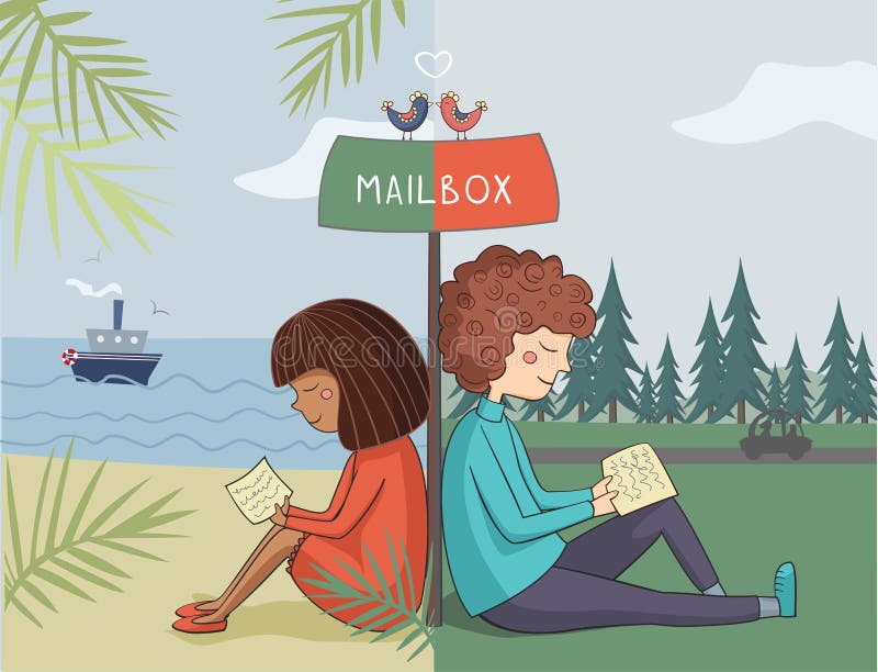 Boy Reading Mail Stock Illustrations – 52 Boy Reading Mail Stock ...