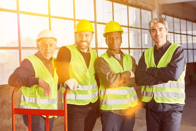 Multicultural Group of Warehouse Workers in the Industry Stock Image ...