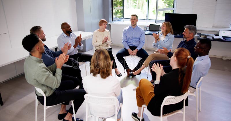 Multicultural Group Young Counseling Therapy Stock Image - Image of ...