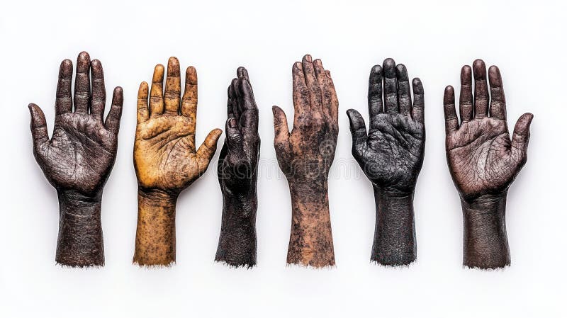 Multicultural Hands: a Collection of Diverse Gesture Elements Stock ...