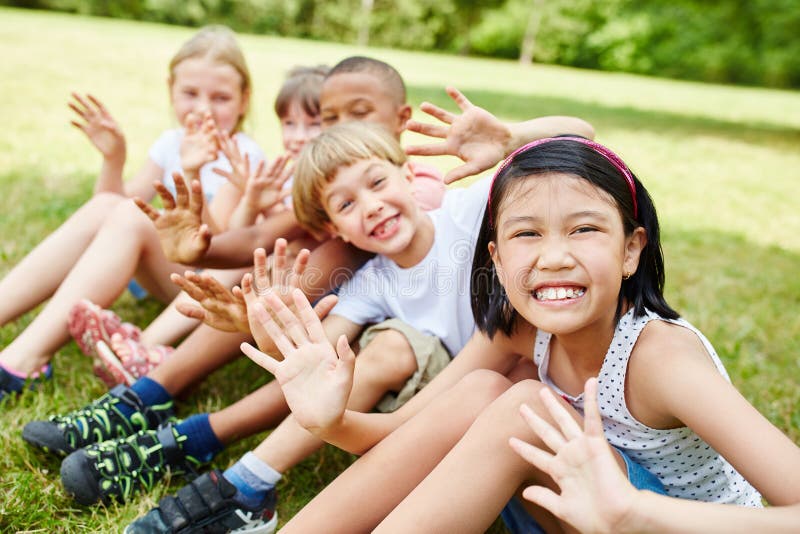 Multicultural Kids Having Fun Stock Photo - Image of girl, friends ...