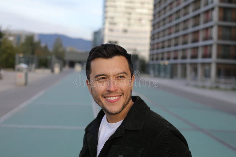 Multicultural Looking Man with an Irresistible Smile Stock Photo ...