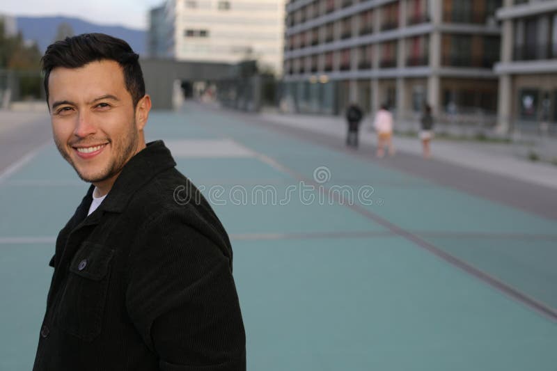 Multicultural Looking Man with an Irresistible Smile Stock Image ...