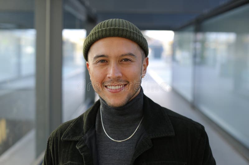 Multicultural Looking Man with an Irresistible Smile Stock Photo ...
