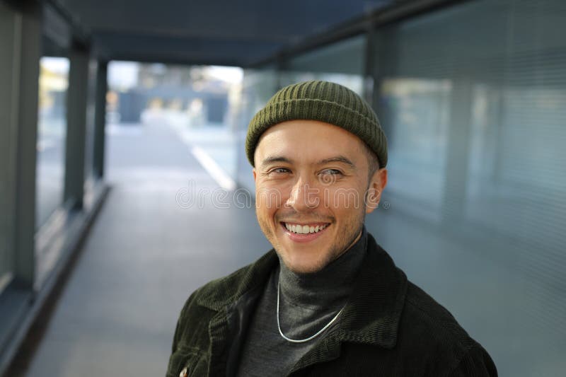 Multicultural Looking Man with an Irresistible Smile Stock Photo ...