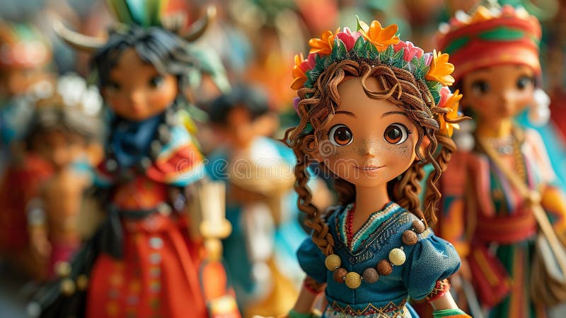 A Multicultural Pride Parade with Floats Representing Different ...