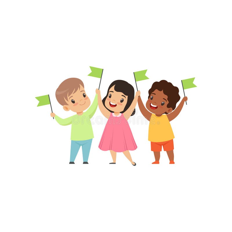 Multicultural Friends Flags Stock Illustrations – 16 Multicultural ...