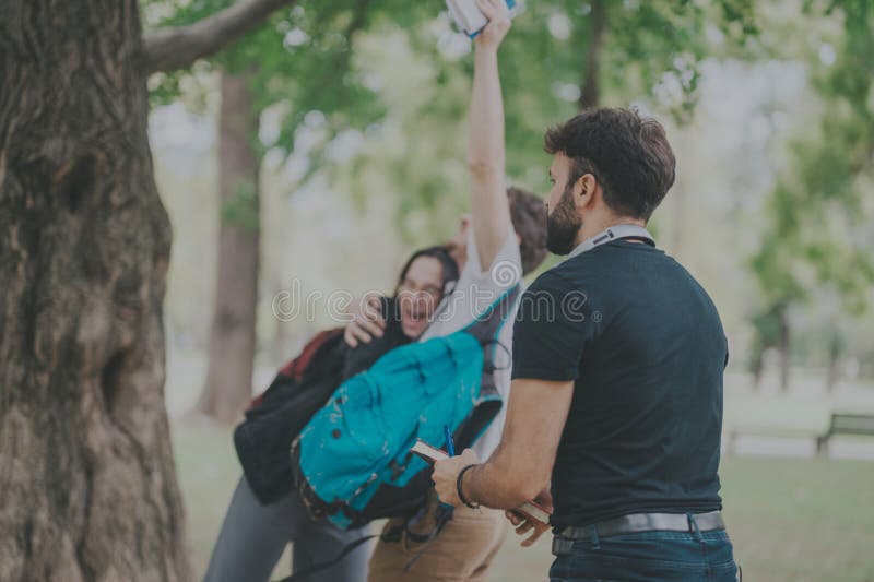 Multicultural Students Enjoying Collaborative Learning Session in the ...