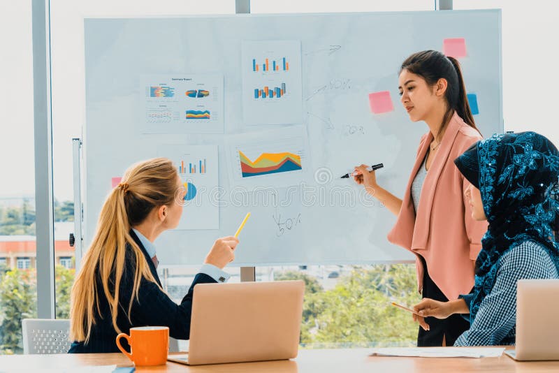 Multicultural Working Group in Teamwork Meeting. Uds Stock Photo ...