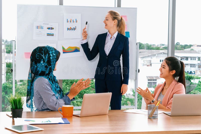 Multicultural Working Group in Teamwork Meeting. Uds Stock Photo ...