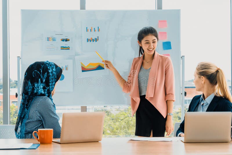 Multicultural Working Group in Teamwork Meeting. Uds Stock Image ...