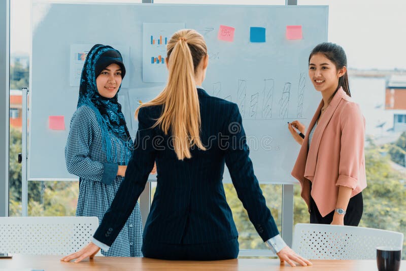 Multicultural Working Group in Teamwork Meeting. Uds Stock Photo ...
