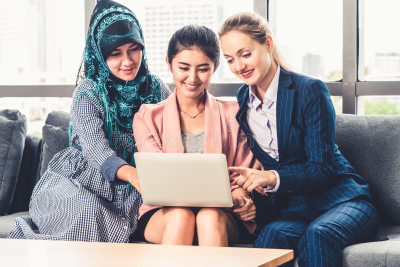 Multicultural Working Group Teamwork. Stock Image - Image of ...