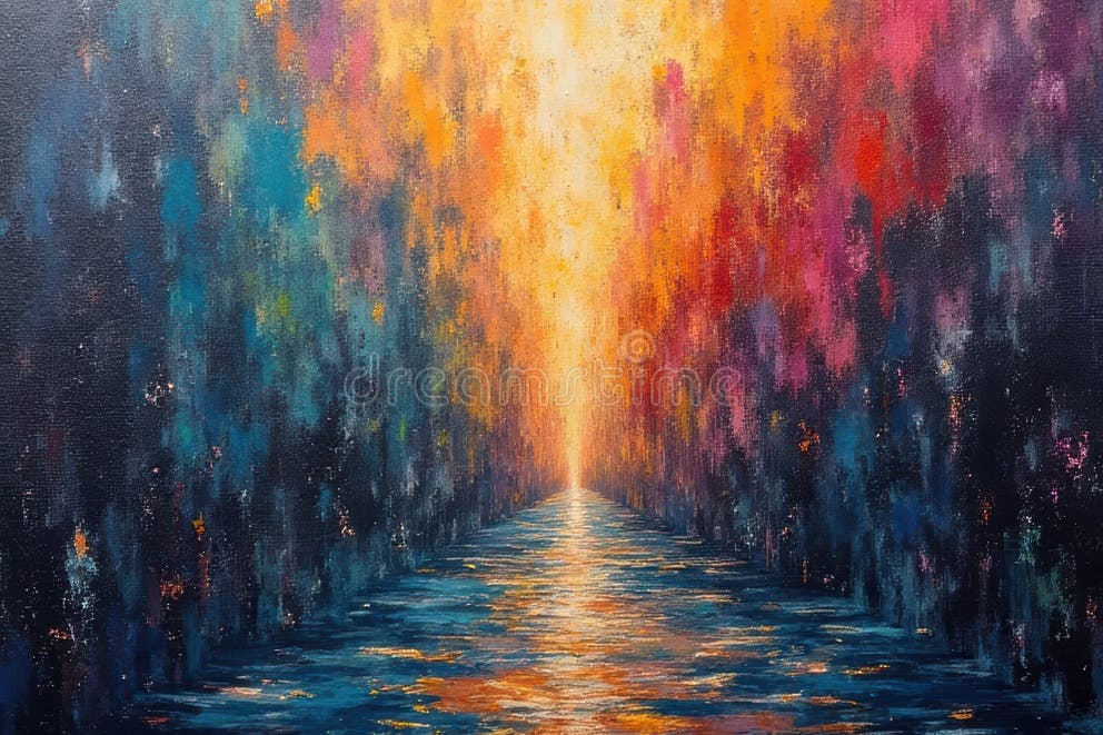 Multidimensional Art Exploration Stock Illustration - Illustration of ...