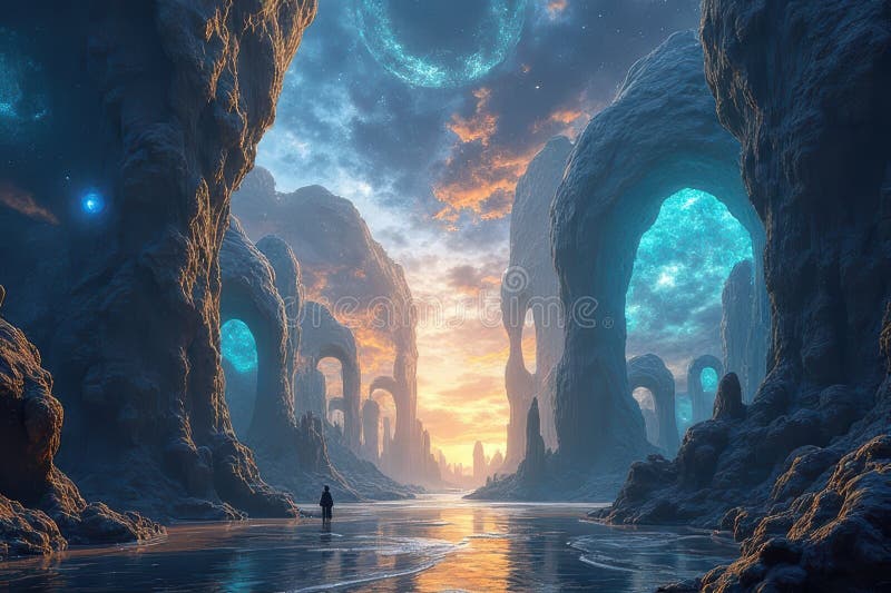 Exploring the Multidimensional Universe Stock Illustration ...