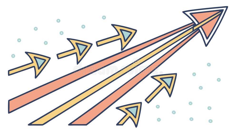 Multidirectional Arrows, Complex Paths, Strategic Choices, Vector ...