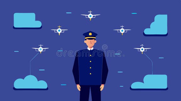 MultiDrone Coordination a Pilot Stands in Front of a Large Screen ...