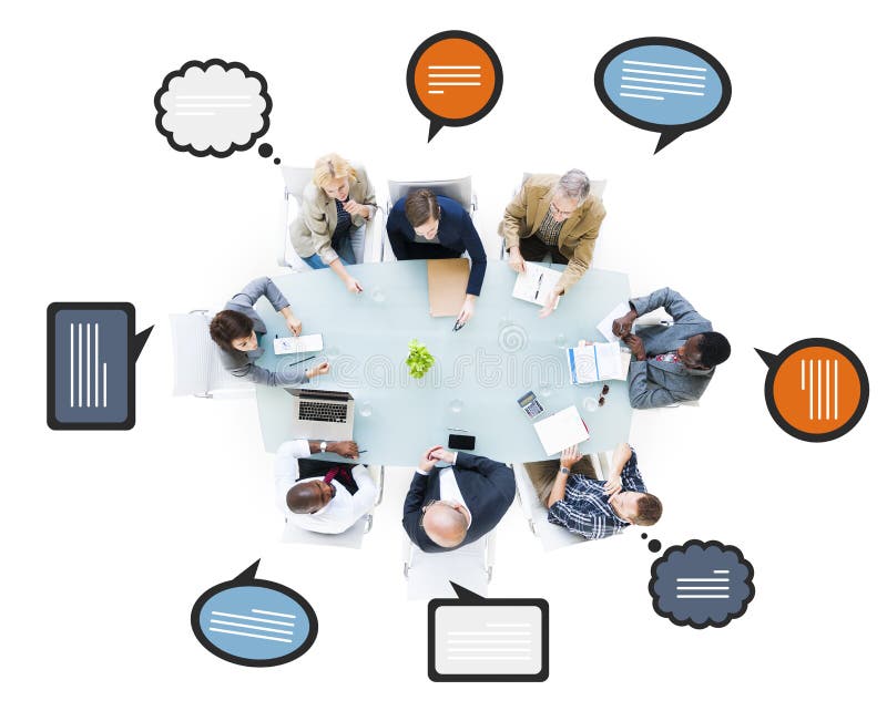 Multiethnic Business People Discussing in a Meeting Stock Photo - Image ...