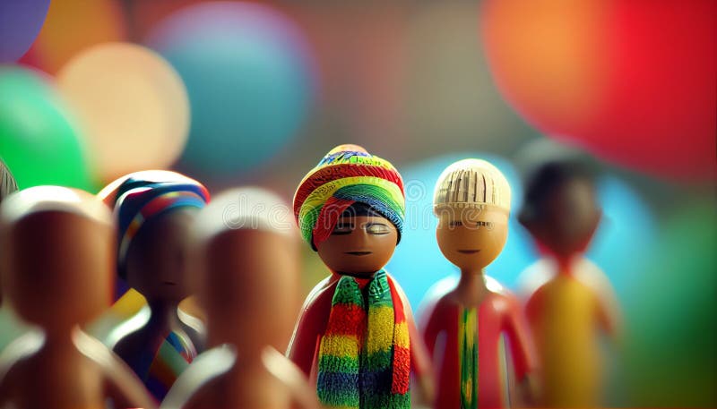 Multiethnic Culturally Diverse Background Wallpaper Stock Illustration ...