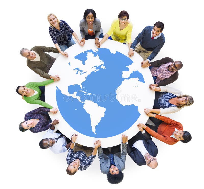 Multiethnic Diverse World People Holding Hands Stock Image - Image of ...