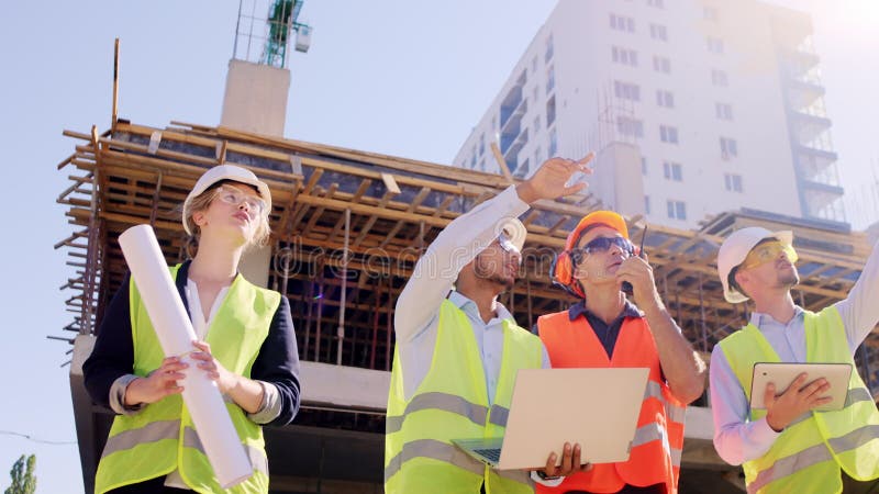 Multiethnic Group of Diverse Specialists and Middle -aged Foreman ...