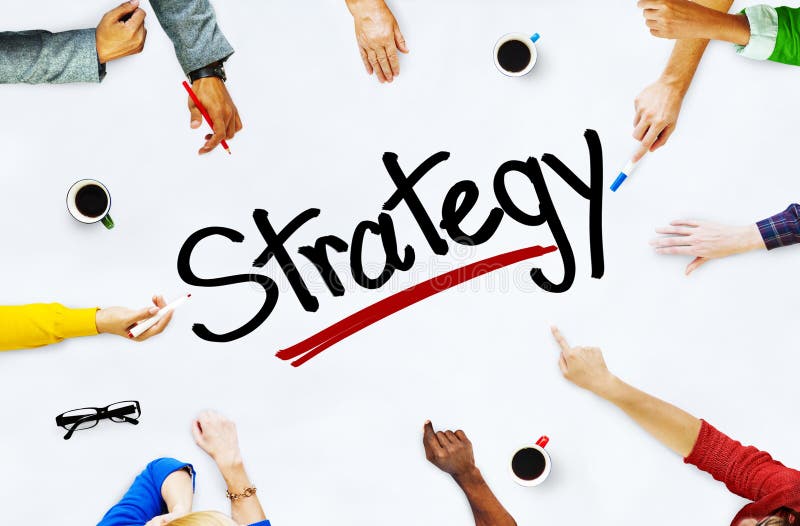 Multiethnic People Discussing about Strategy Stock Image - Image of ...