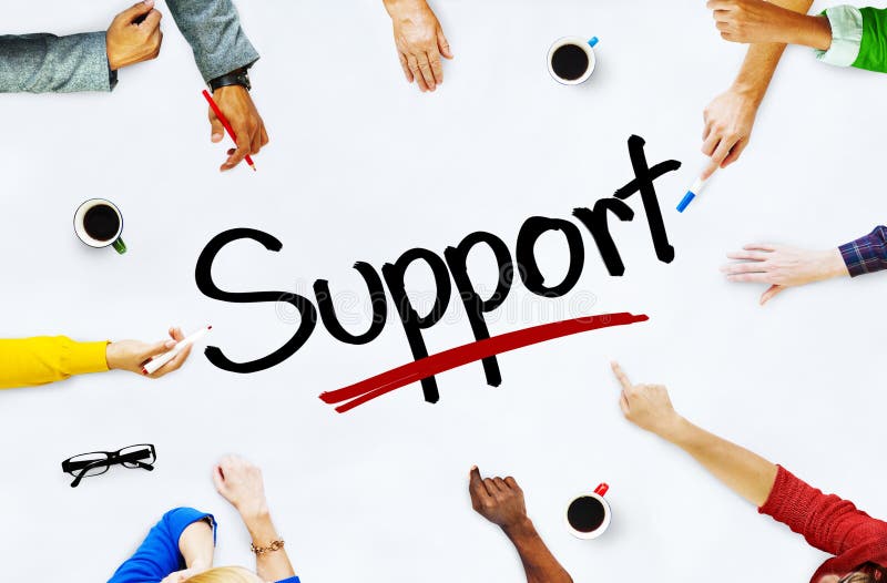 Support People Lifting Your Burden in Difficult Times Stock ...