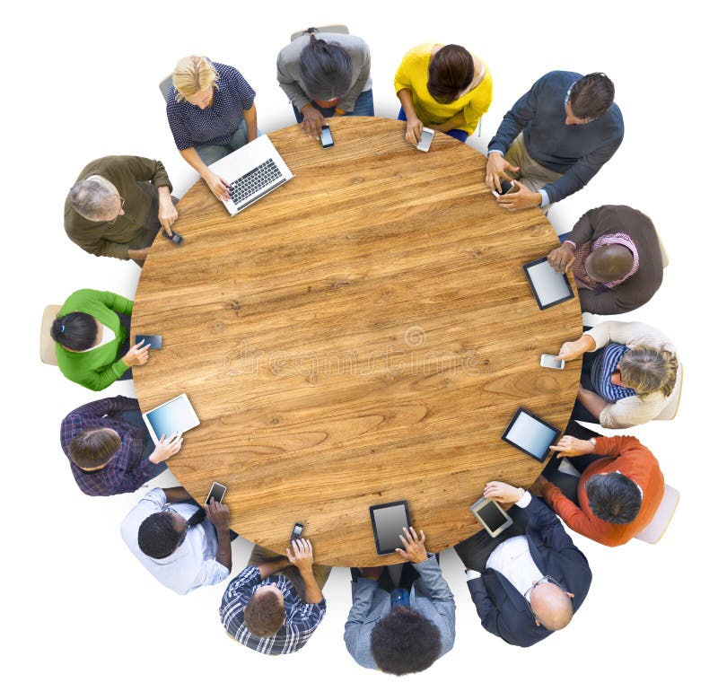 Multiethnic People Social Networking Together Stock Image - Image of ...