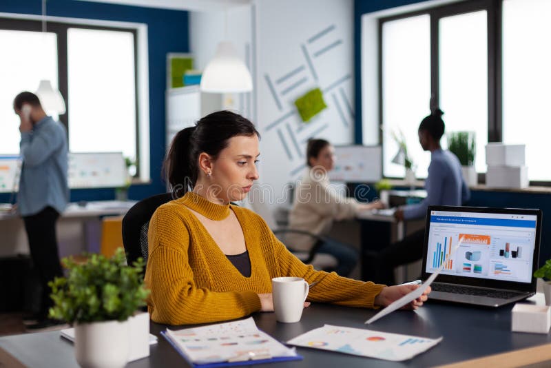 Start Up Multiethnic Management Working on Charts Statistics Stock ... Start Up Multiethnic Management Working on Charts Statistics Stock ...