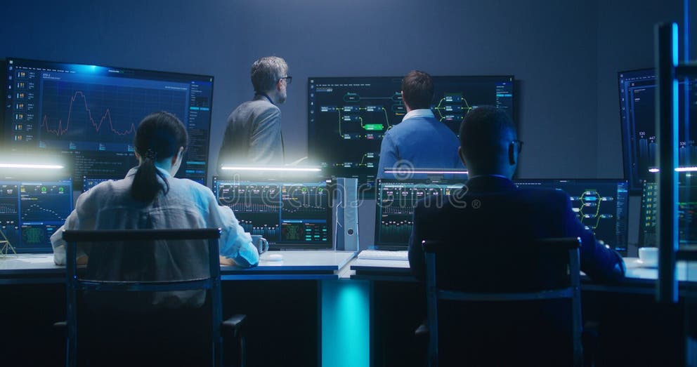 Team of it Technical Specialists and Software Programmers Work in ...