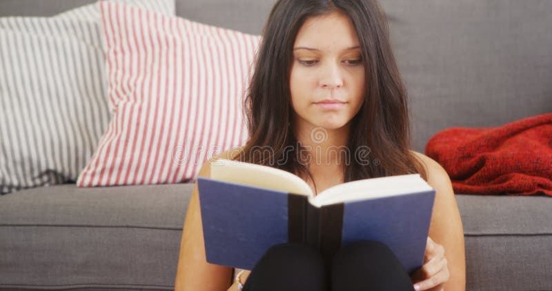 Multiethnic Woman Having Fun Reading Stock Photo - Image of beautiful ...