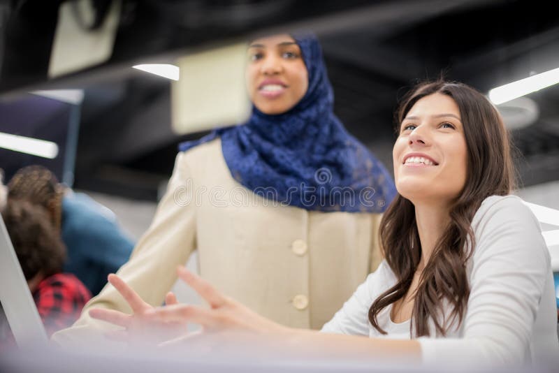 Multiethnics Team of Software Developers Working Together Stock Image ...