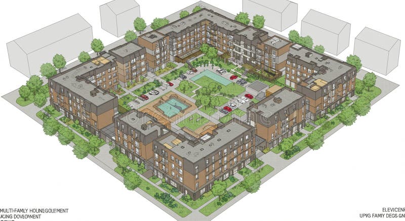 Multifamily Sketch Stock Illustrations – 33 Multifamily Sketch Stock ...