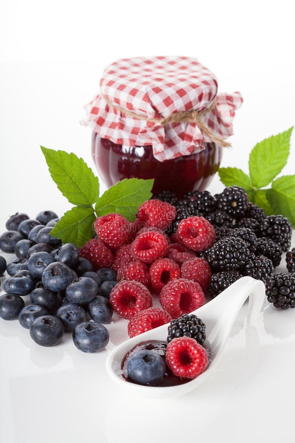 Multifruit Homemade Marmalade Stock Image - Image of jammy, blackberry ...