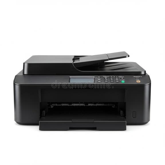 Multifunction Black Printer with Sleek Design, Featuring a Flatbed ...