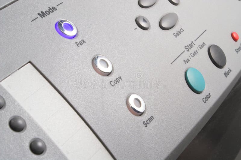 Fax machine stock image. Image of communications, sheet - 1475421