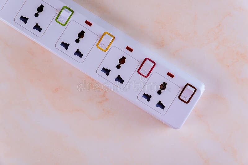 Universal Electrical Sockets on Bedhead in Hospital Stock Image - Image ...