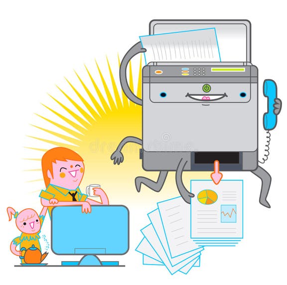 Happy Printer Stock Illustrations – 1,136 Happy Printer Stock ...