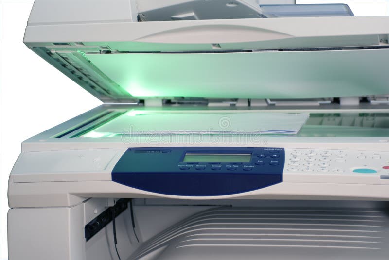 Multifunction printer stock image. Image of communications - 8087013