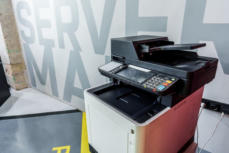 Multifunction Printer Equipment for Scanning and Copy Paper in Office ...