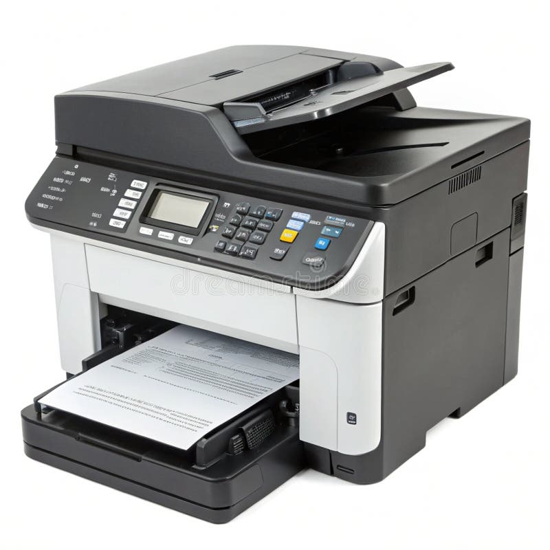 Multifunction Printer stock illustration. Illustration of laserprinter ...
