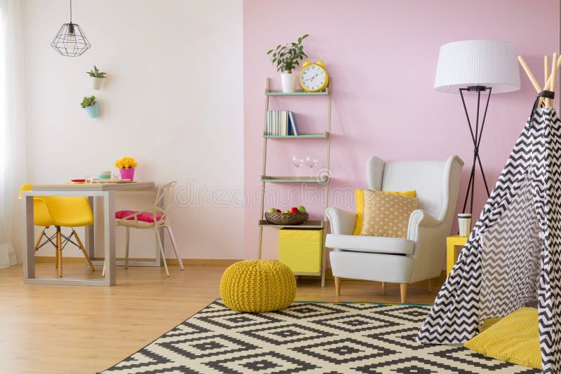 Multifunction Space Home Design Stock Photo - Image of family, relax ...