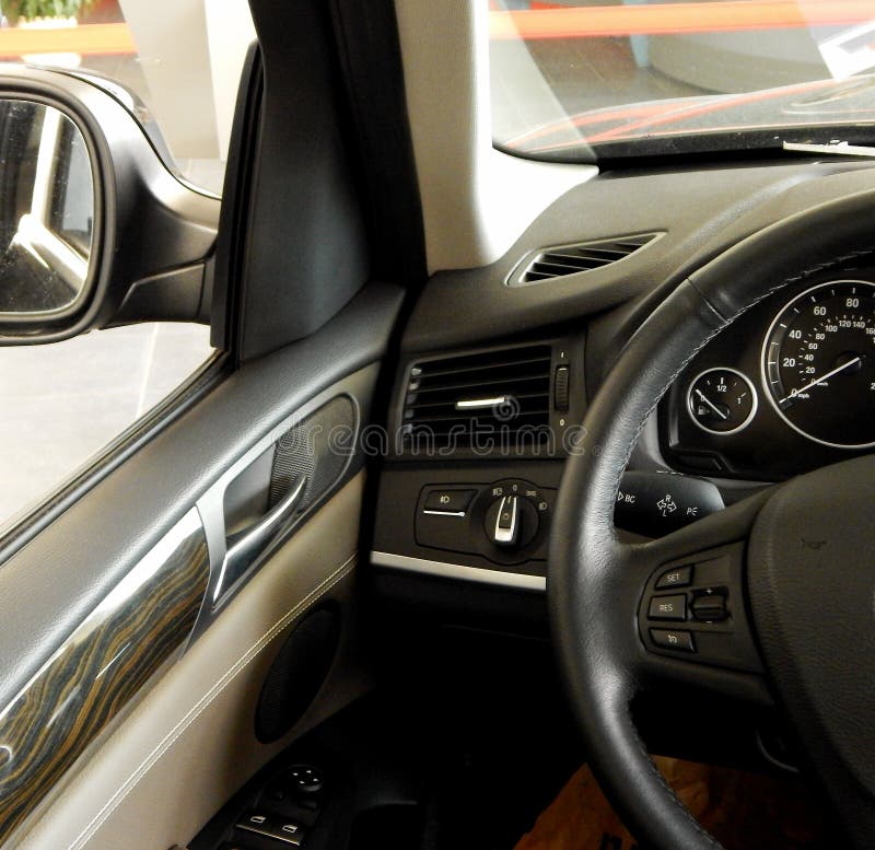 Multifunction Steering Wheel Design and Controls Stock Photo - Image of ...