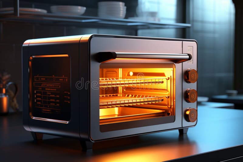 Multifunction Toaster Ovens with Air Frying Capabi Stock Image - Image ...