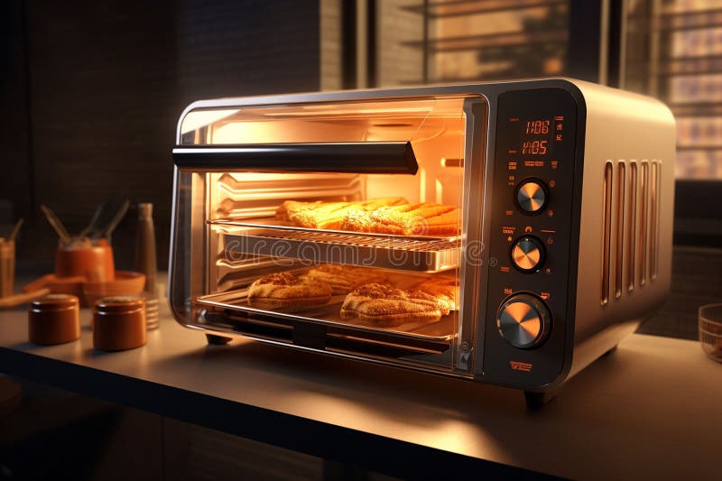 Multifunction Toaster Ovens with Air Frying Capabi Stock Photo - Image ...
