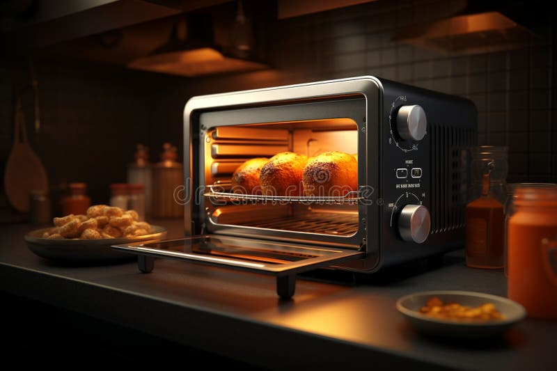 Multifunction Toaster Ovens with Air Frying Capabi Stock Photo - Image ...