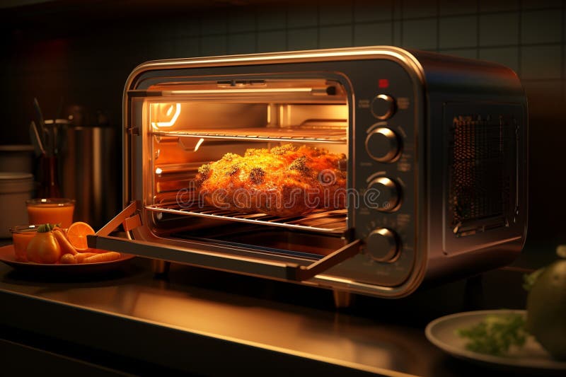 Multifunction Toaster Ovens with Air Frying Capabi Stock Image - Image ...