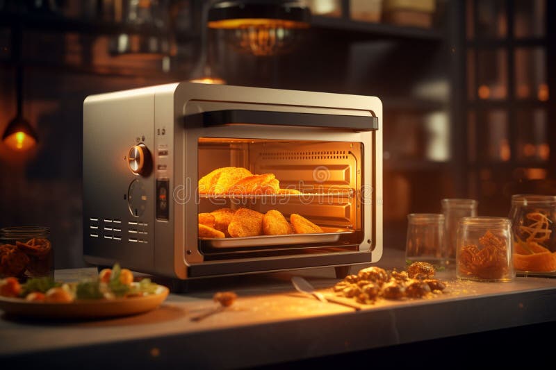Multifunction Toaster Ovens with Air Frying Capabi Stock Photo - Image ...
