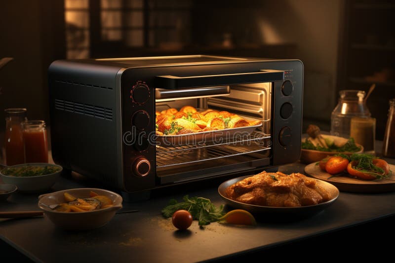 Multifunction Toaster Ovens with Air Frying Capabi Stock Photo - Image ...