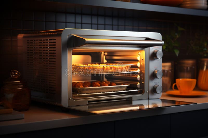 Multifunction Toaster Ovens with Air Frying Capabi Stock Photo - Image ...